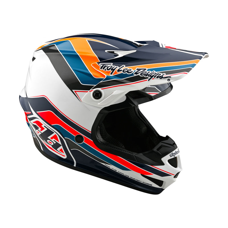 SE4 Polyacrylite Helmet W/MIPS Block Blue – Troy Lee Designs