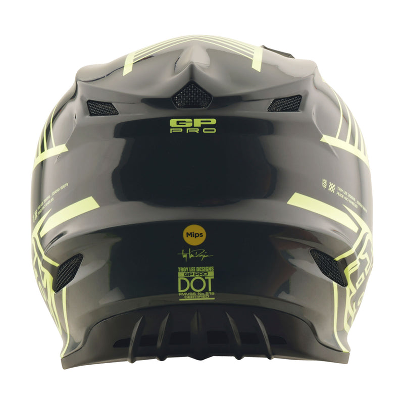 GP Pro Helmet Segment Glo Yellow / Black – Troy Lee Designs