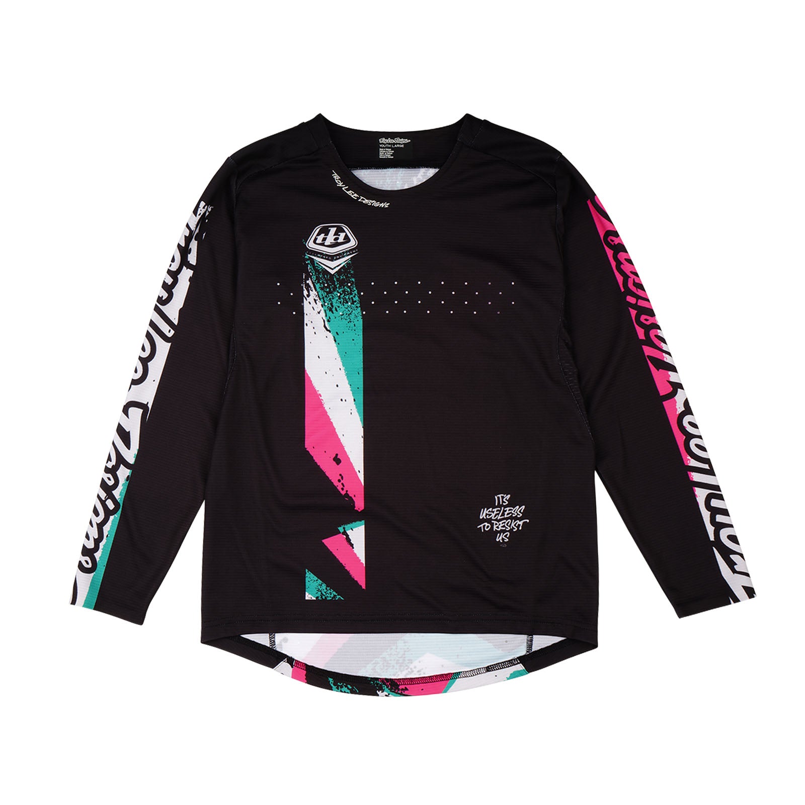 Youth Sprint Jersey Full Pull Black – Troy Lee Designs