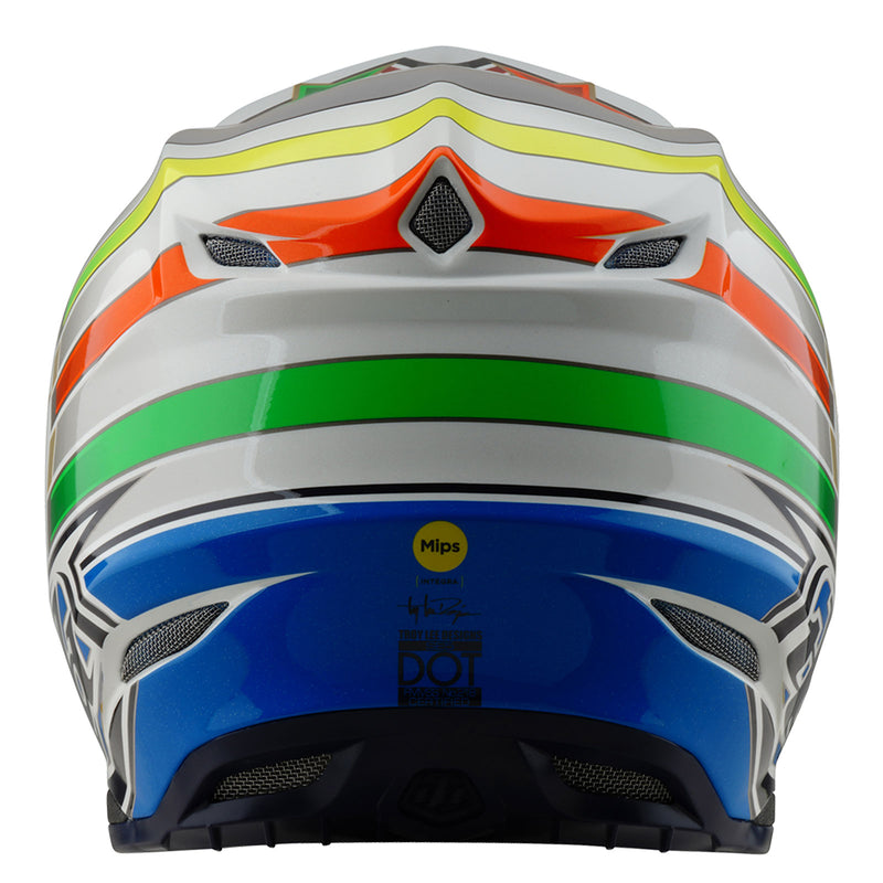 SE5 Composite Helmet Rays White / Blue – Troy Lee Designs